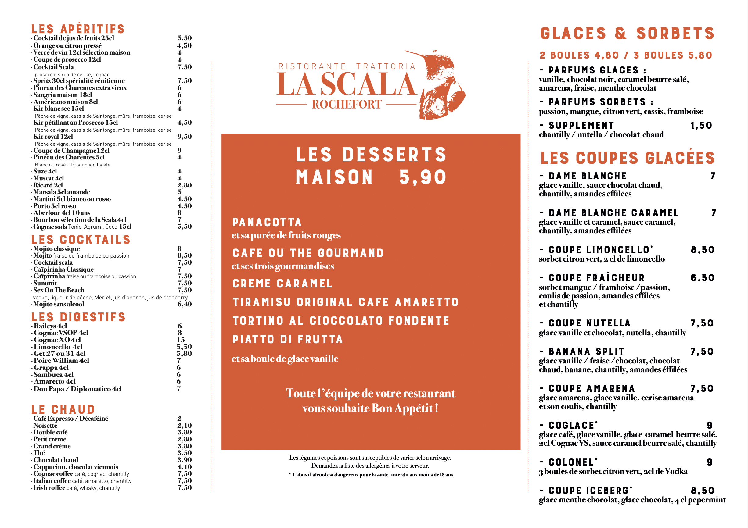 La Scala | Restaurant italien à Rochefort (17)